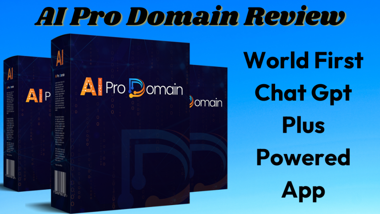 AI Pro Domain review - World's First Chat GPT Plus Powered App - My ...